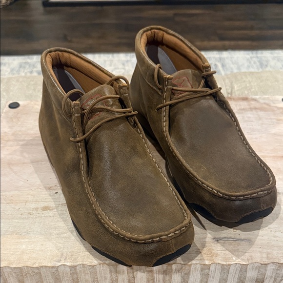 Twisted X | Shoes | Nwot Twisted X Mens Size 3 Brown Leather Mocs Shoes ...